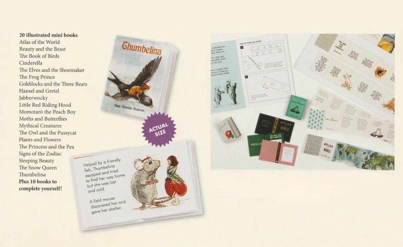 My Miniature Library - Make Your Own Books - English - Etsy