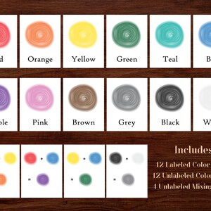 Color Flashcards | Printable Montessori Flashcards | Classroom ...