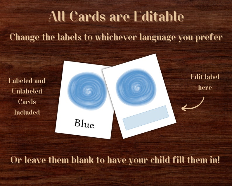 Color Flashcards | Printable Montessori Flashcards | Classroom ...