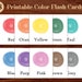 Color Flashcards | Printable Montessori Flashcards | Classroom ...