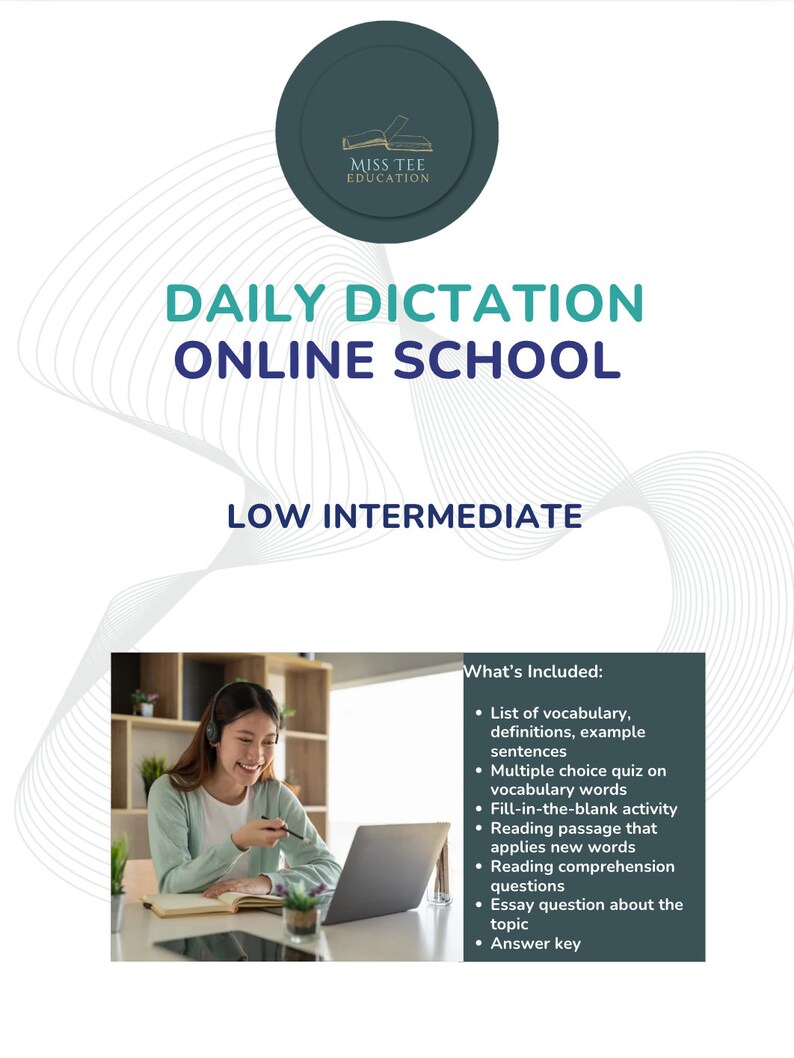 ESL Vocabulary Worksheet Package, Low-intermediate Level, Topic: Online ...