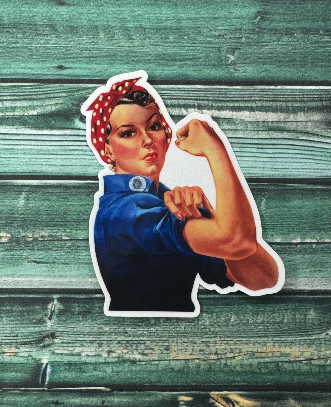 Rosie the Riveter Weatherproof Sticker - Etsy