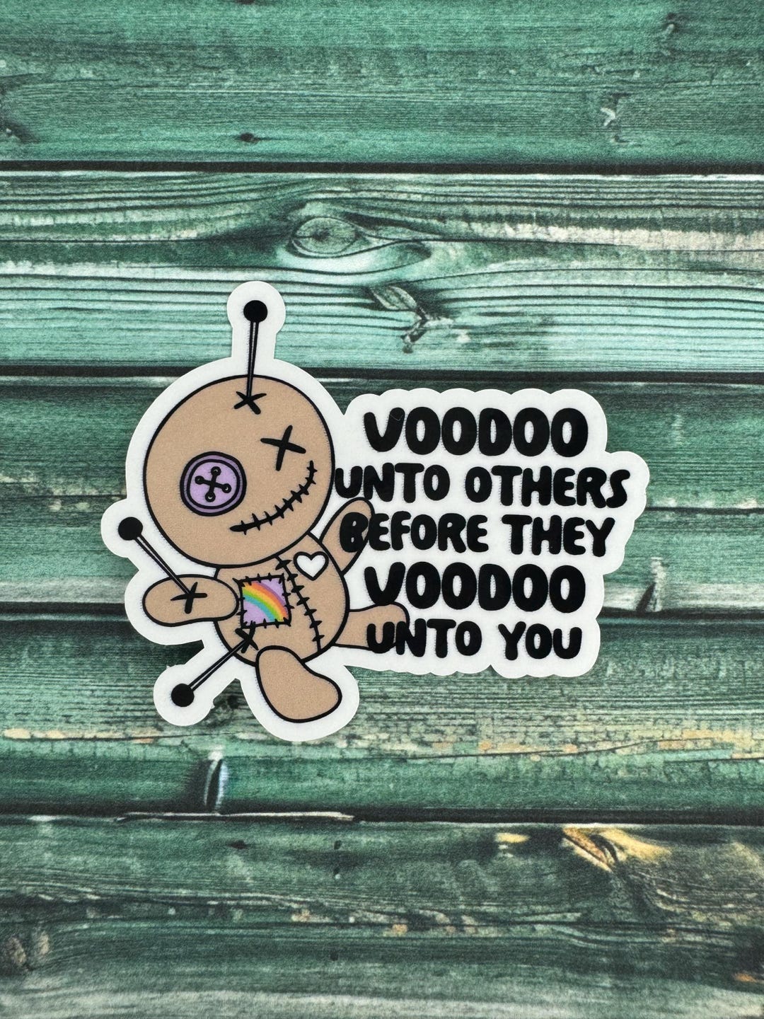 Voodoo Unto Others Weatherproof Sticker - Etsy