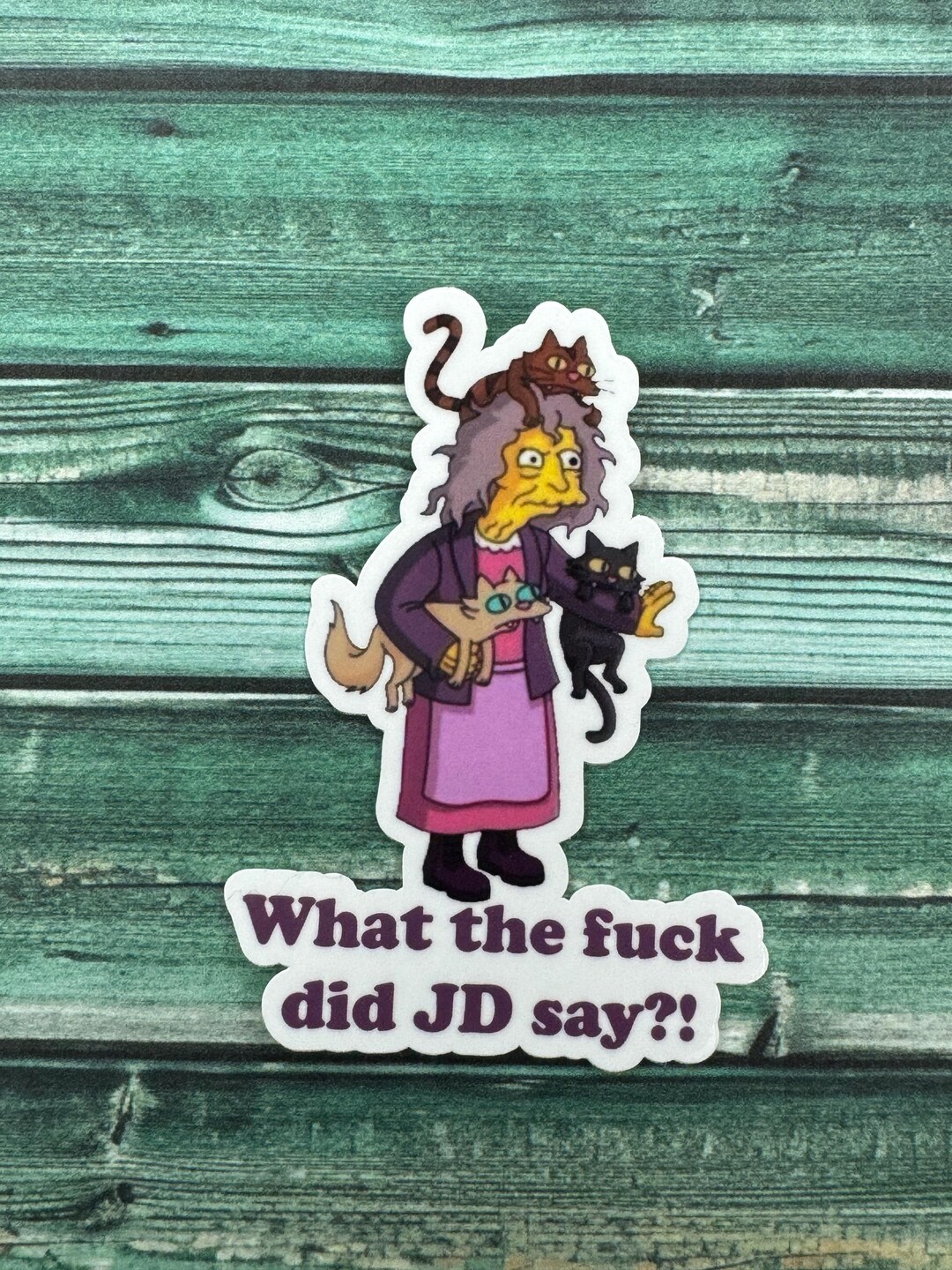 What the F*** Did JD Say Weatherproof Sticker - Etsy