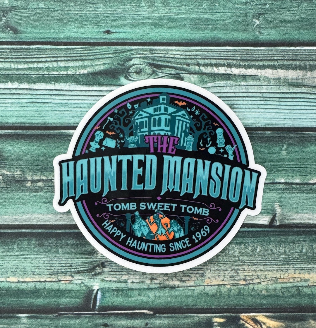 Haunted Mansion Inspired Weatherproof Sticker - Etsy