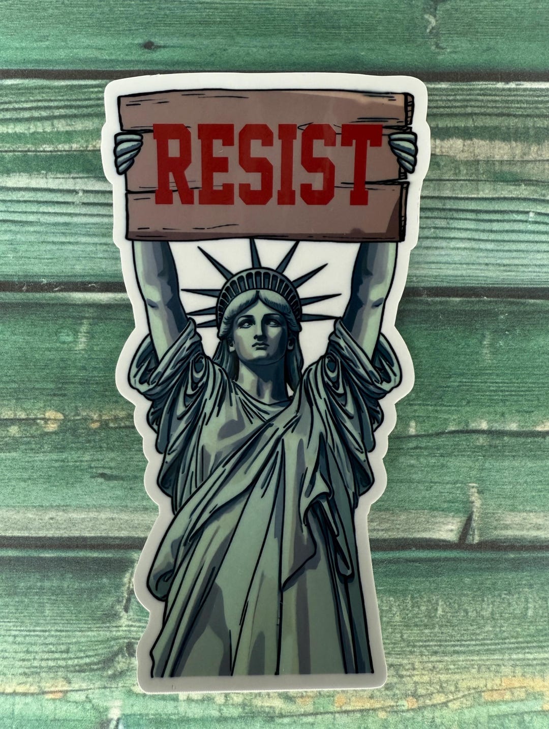 Lady Liberty Resist Waterproof/fade Resistant Sticker - Etsy