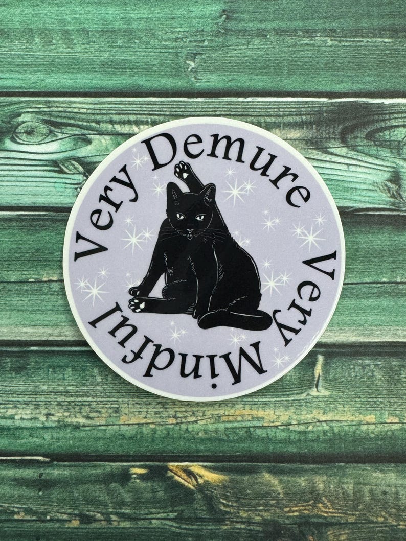Very Demure Very Mindful Weatherproof Sticker - Etsy