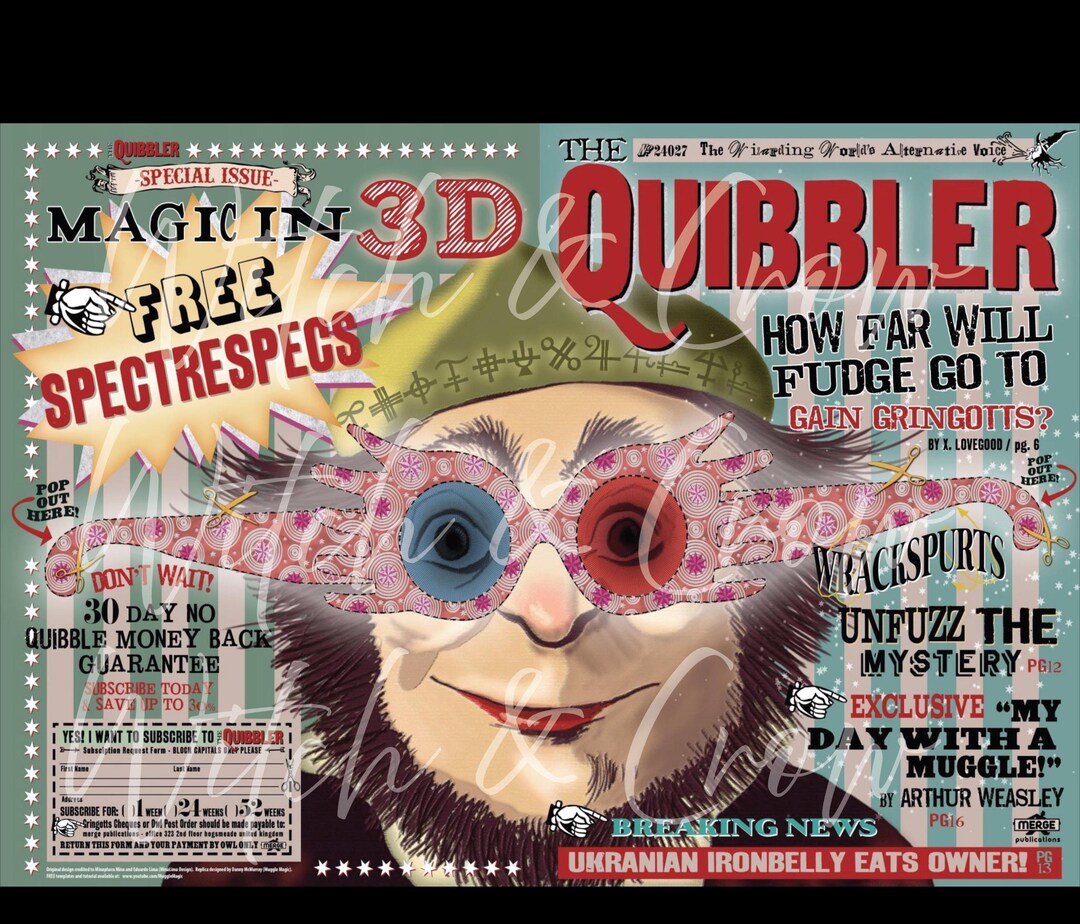 Quibbler Cover Digital Download - Etsy