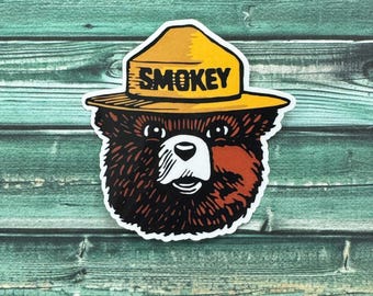 OFFICIALLY LICENSED Smokey Bear Vintage Retro Classic Indoor/outdoor ...