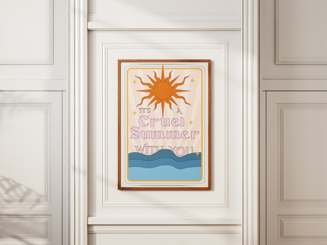 It's A Cruel Summer With You Taylor Swift Lover Wall Art Print Beach ...