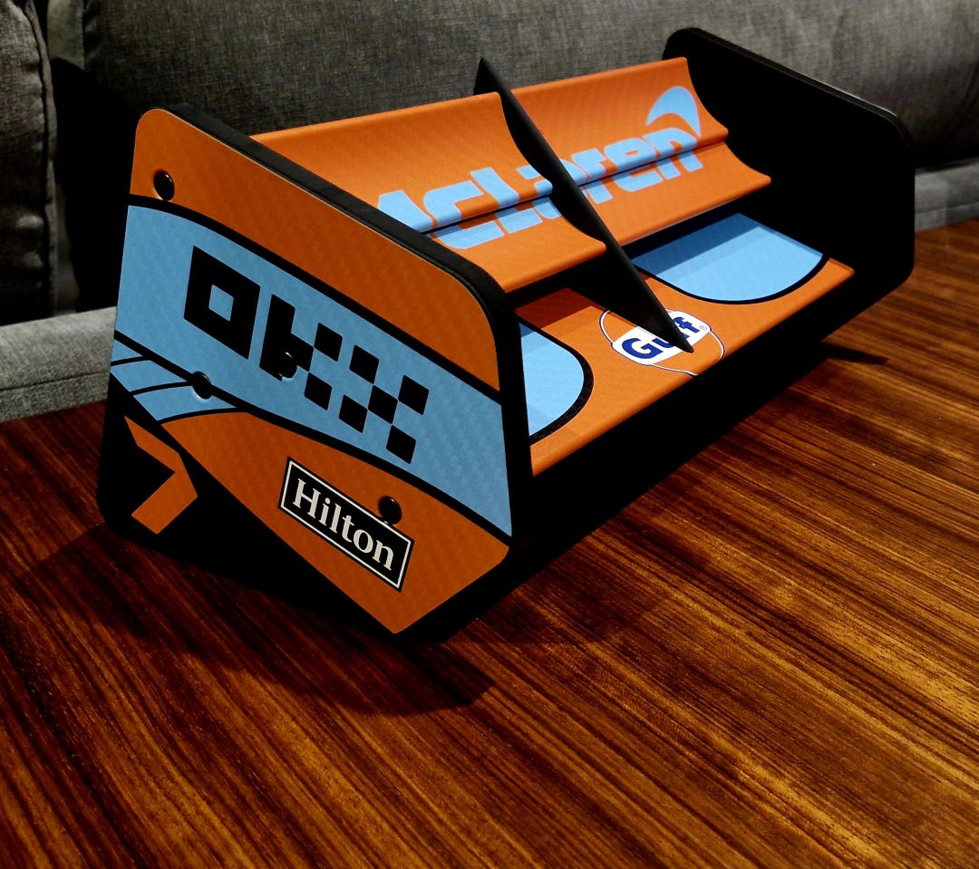 Mclaren F1 Wing Key Holder: Gulf Livery, Motorsport Fan Gift - Etsy UK