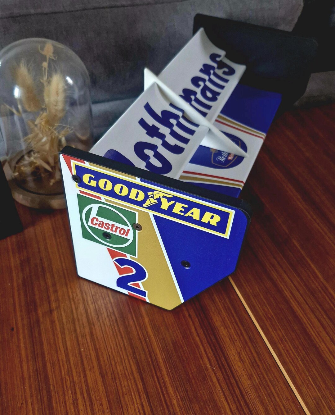 Williams F1 Wing Spoiler Key Holder: Handmade Motorsport Display Shelf ...