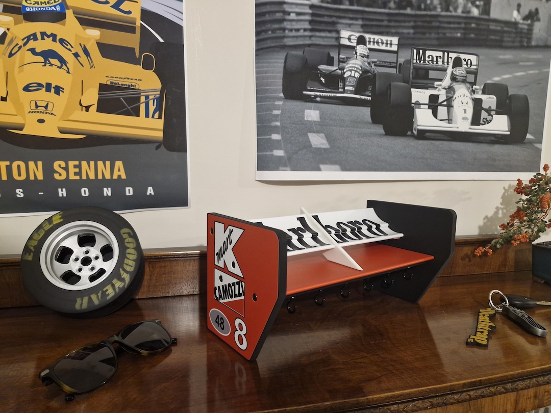 Senna Mclaren F1 Wing Key Holder: Motorsport Fan Display Shelf #8 Gift ...