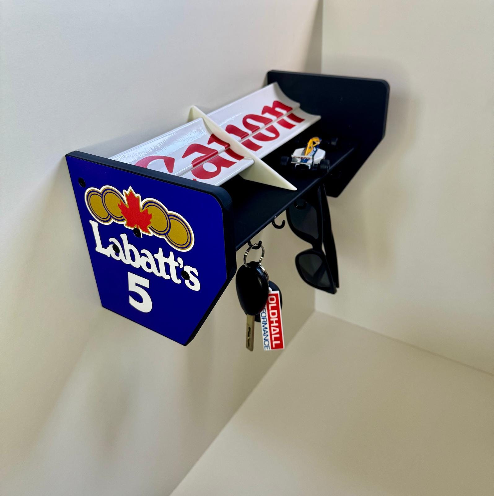 Mansell F1 Wing Spoiler Key Holder: Williams Replica, Man Cave Decor ...