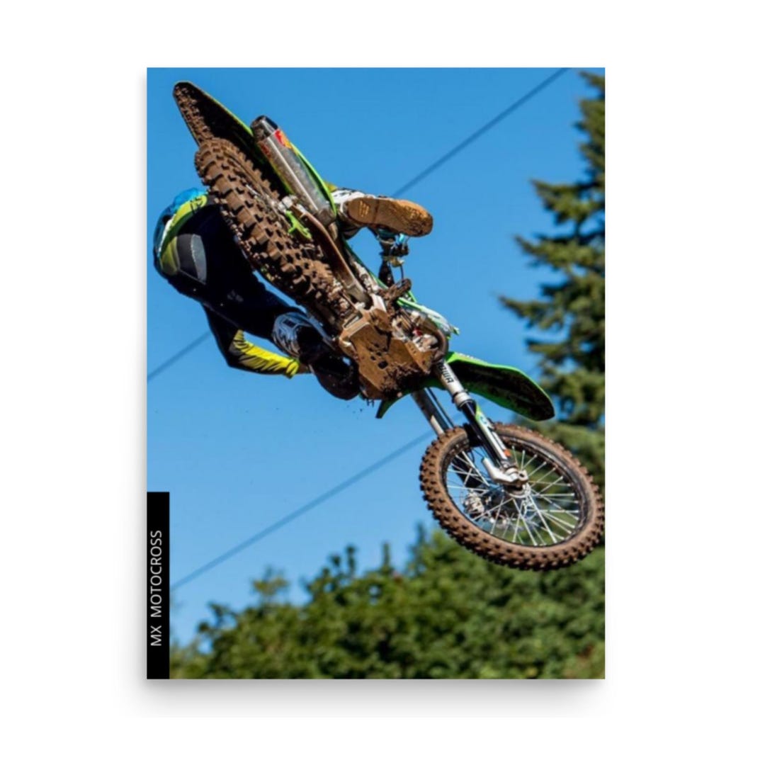 Premium Motocross Framed Poster - Wall Decor for Motorcycle Lovers - Etsy