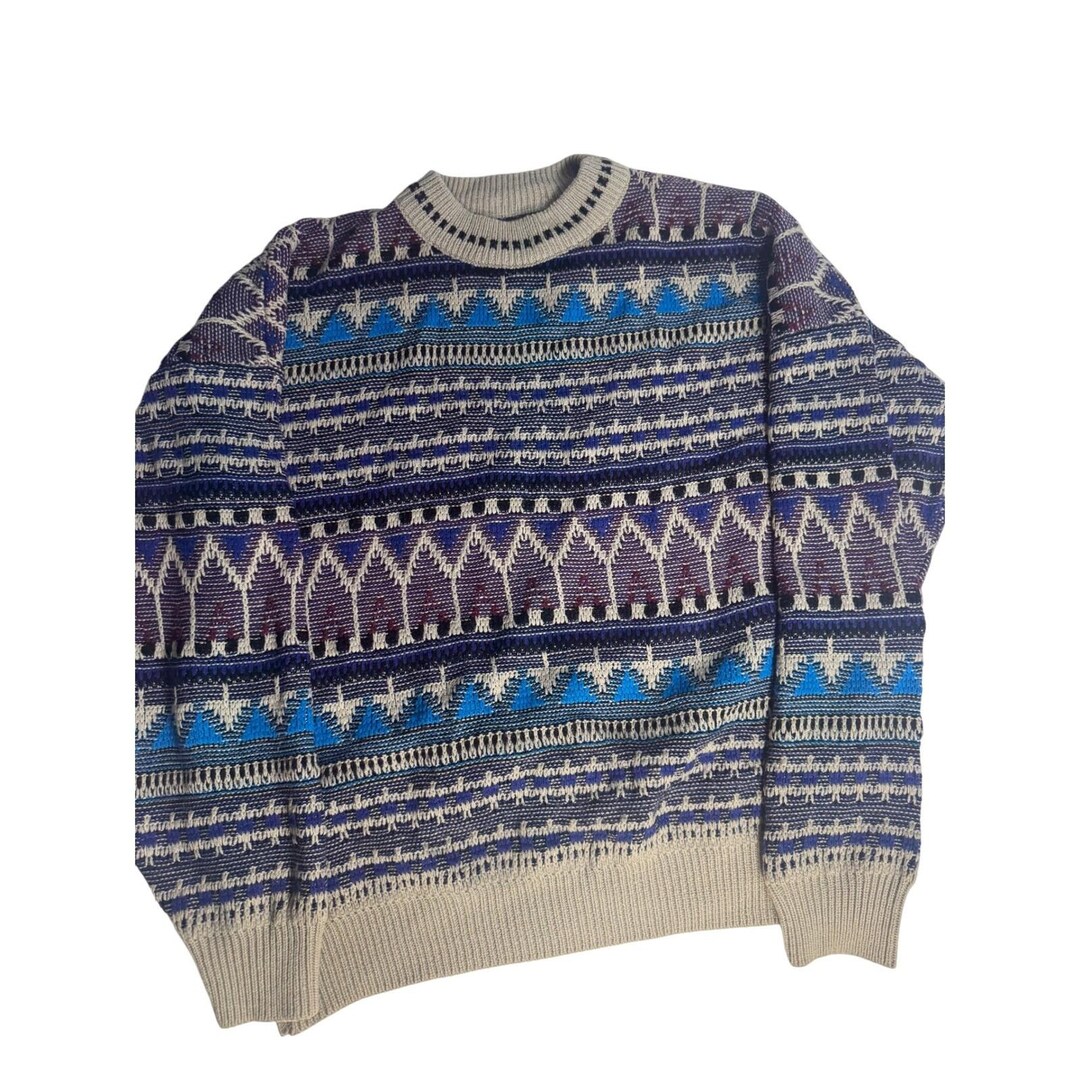 VTG Mcgregor Mens Sweater Fresh Prince Cosby Multi Color Sz. L ...
