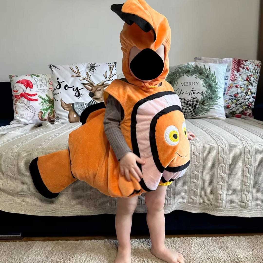 Kids Nemo Costume, Nemo Costume for Kids, Kids Halloween Costume, Nemo ...