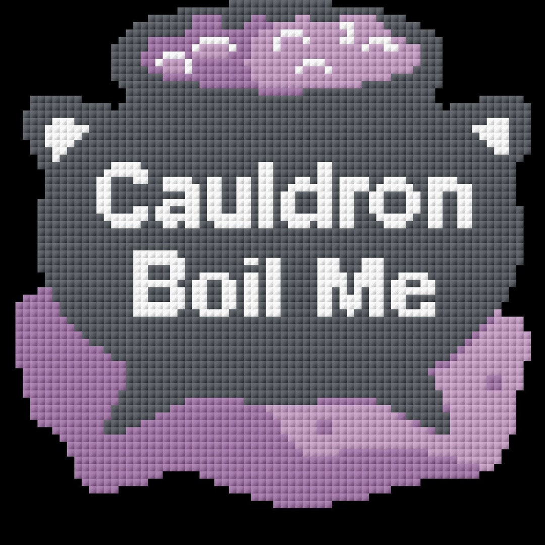 Cauldron Boil Me Needlepoint Chart - Etsy