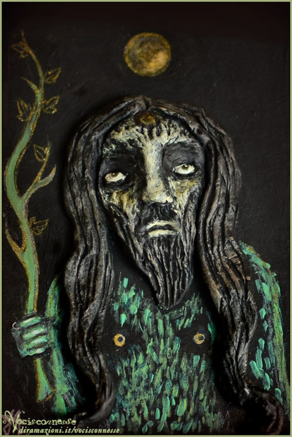 Wild Man Uomo Selvatico Wilde Mann OOAK mixed media | Etsy