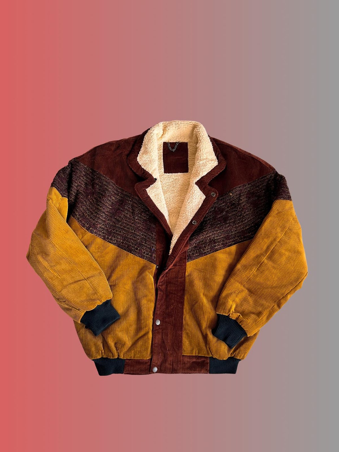 Navajo Fur Coat, Aztec Jacket, Sherpa Bomber Jacket, Vintage Rework ...