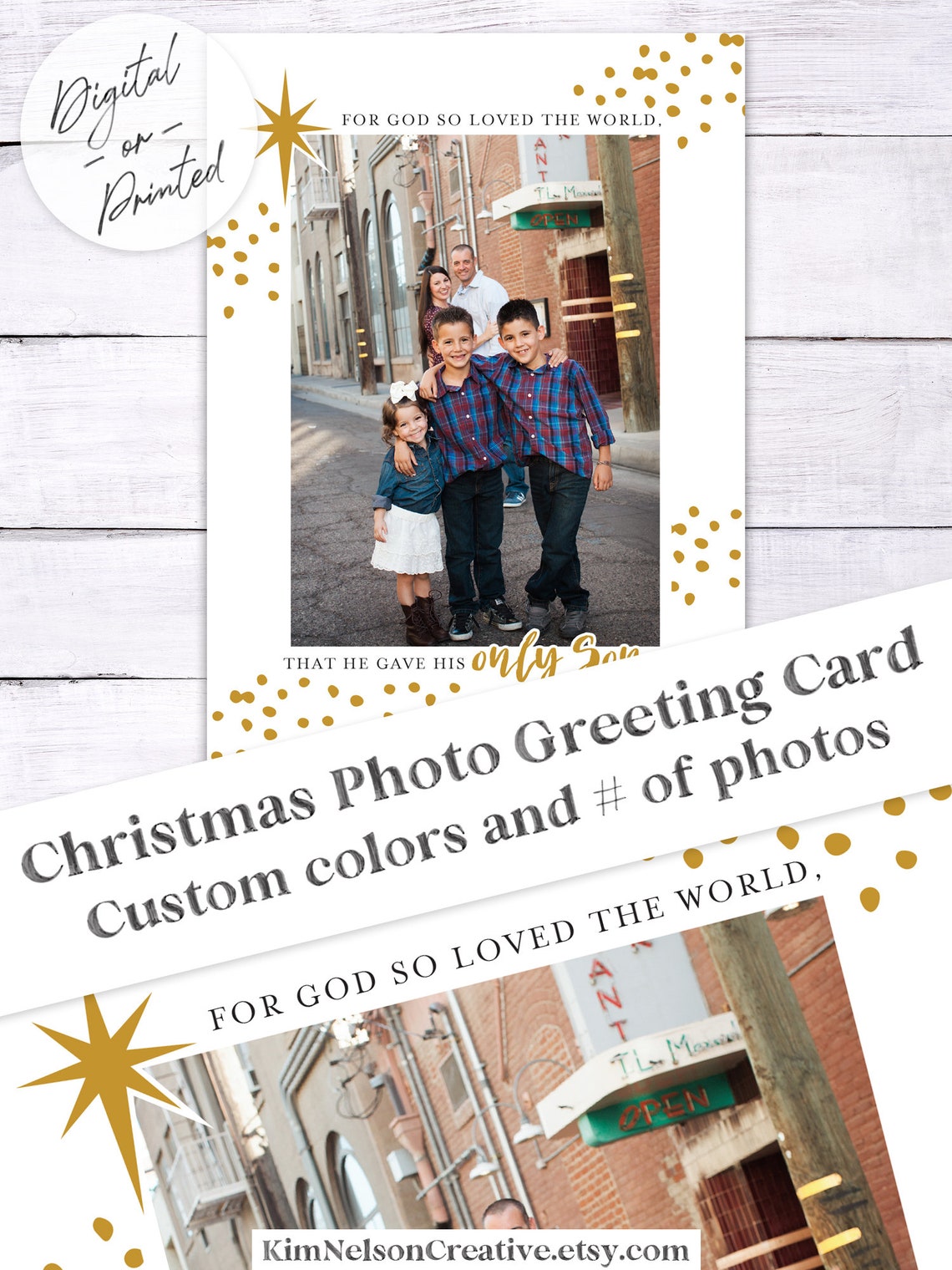 John 3:16 Digital or Printed Custom Christmas Holiday Photo - Etsy
