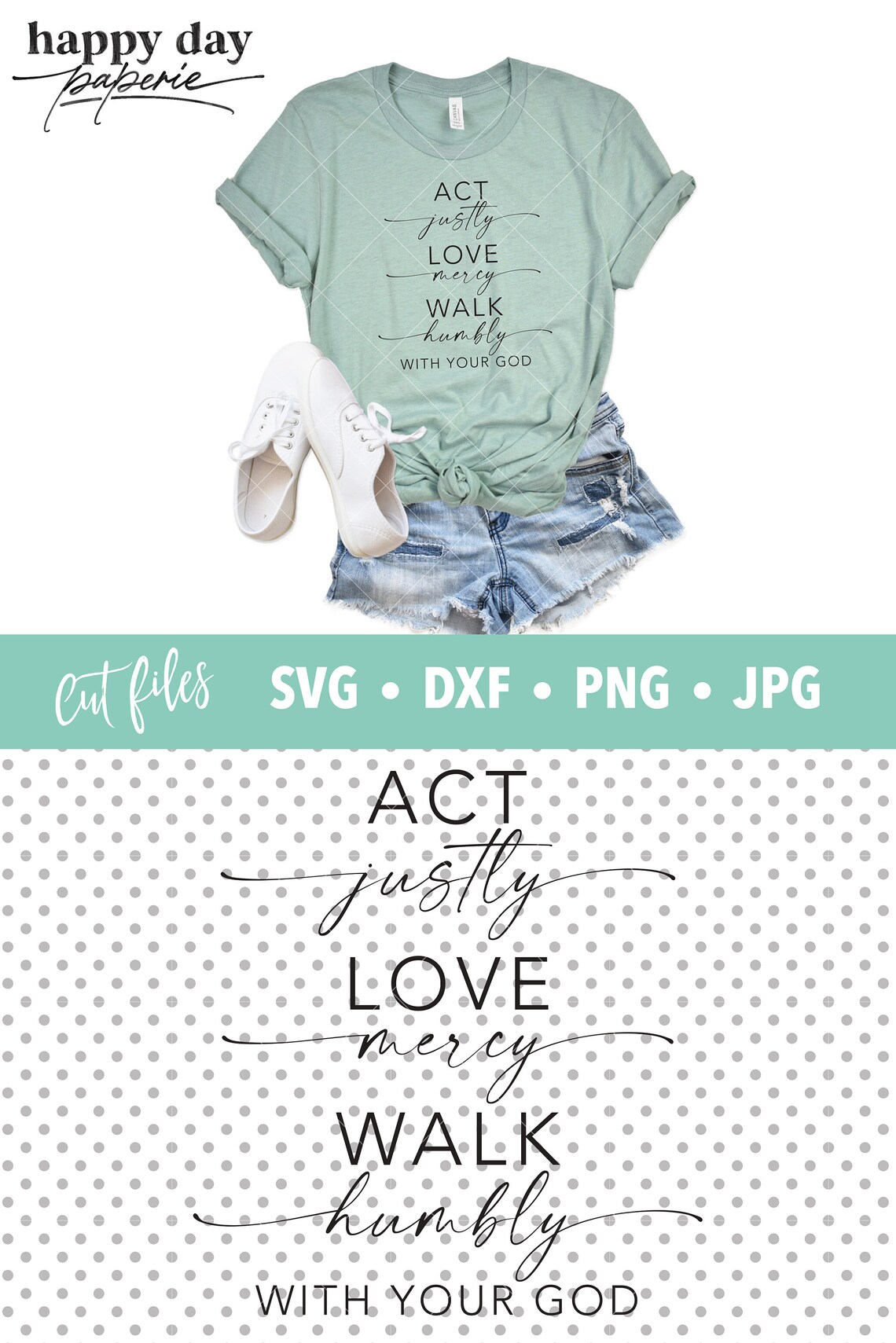 Walk Humbly Svg, Dxf, Png, Instant Download, Micah 6:8 Christian SVG ...