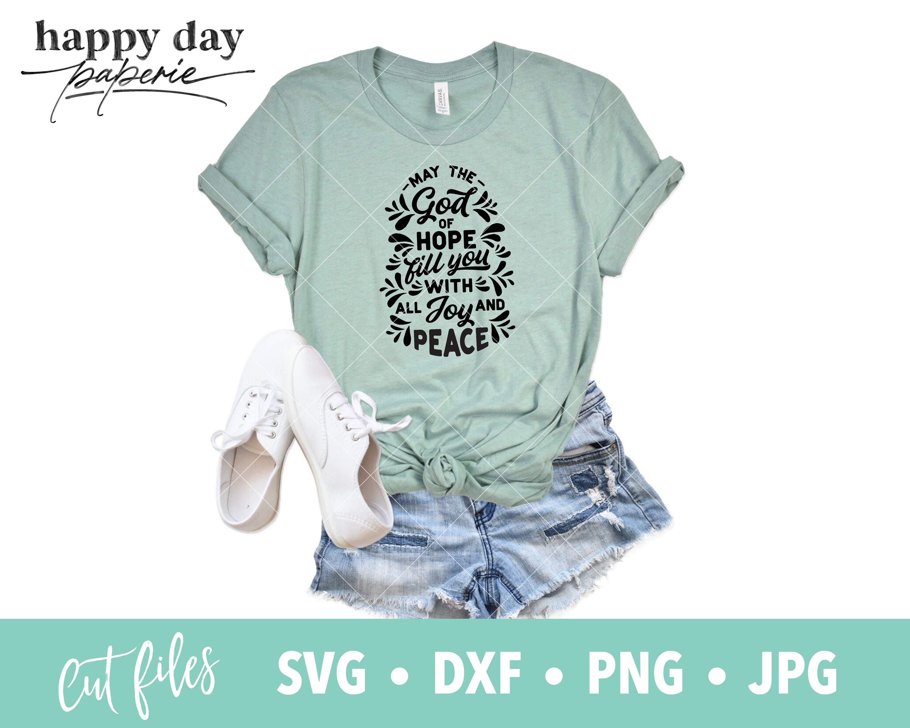 God of Hope Svg, Romans 15:13, Christian SVG, Religious Svg, Bible ...