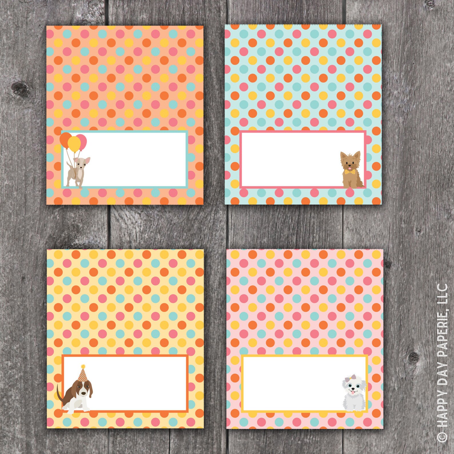 Printable Puppy Birthday Party DIY Package | Puppy Party Decorations ...
