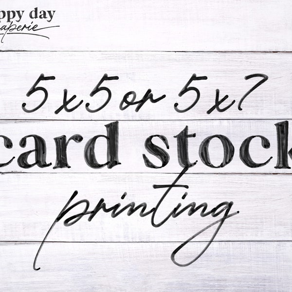 Card Stock - Etsy