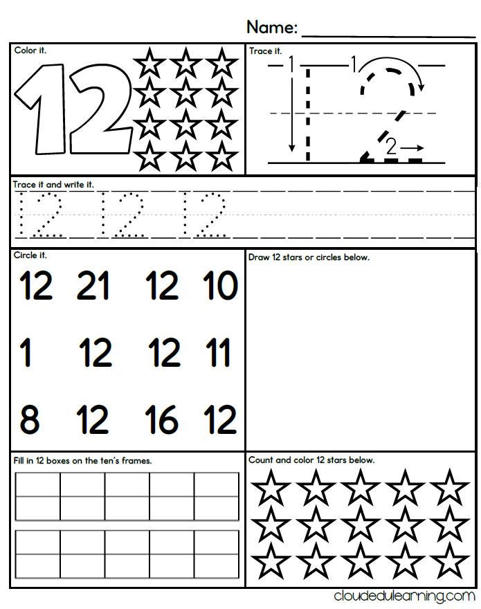 1-20 Number Identification, Counting, and Writing Numbers - Etsy