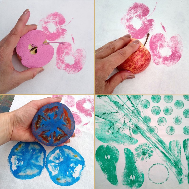 Guía para imprimir/Cómo imprimir en telas con vegetales - Etsy México