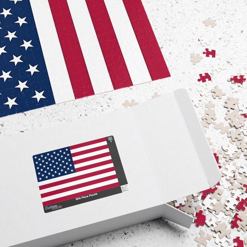 USA Flag Jigsaw Puzzle (110, 252, 520, 1014-piece) - Etsy