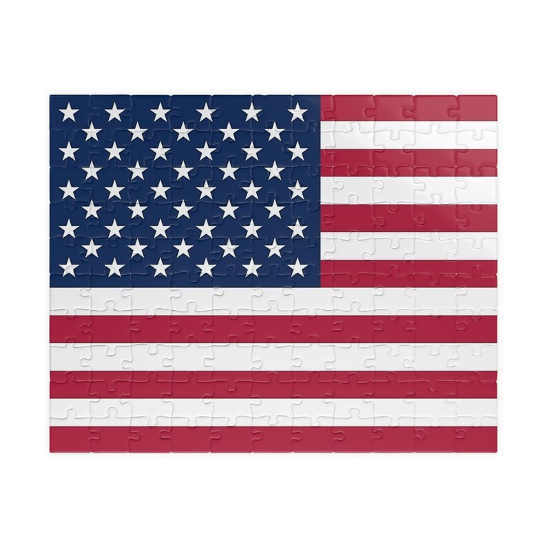 USA Flag Jigsaw Puzzle (110, 252, 520, 1014-piece) - Etsy