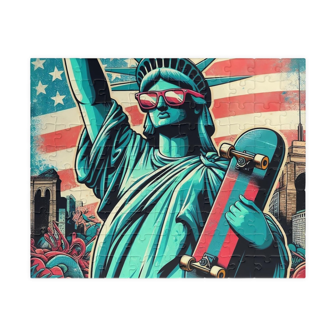 Funny Statue of Liberty Puzzle - 520-piece, Challenging Jigsaw for ...
