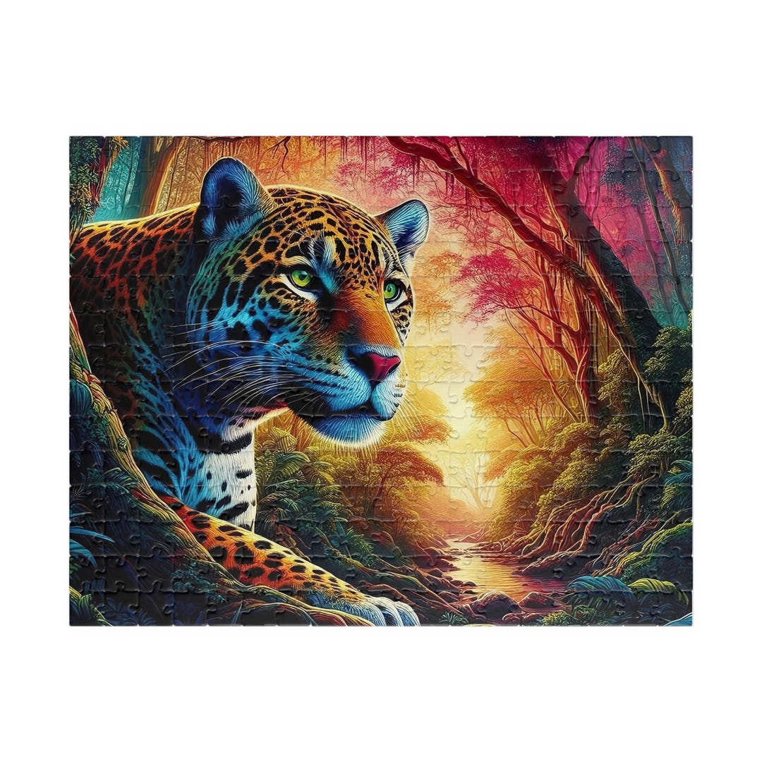 Jaguar in Jungle Intricate Jigsaw Puzzle for Adults Challenging ...