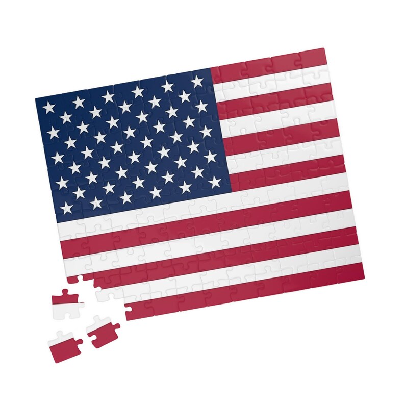 USA Flag Jigsaw Puzzle (110, 252, 520, 1014-piece) - Etsy