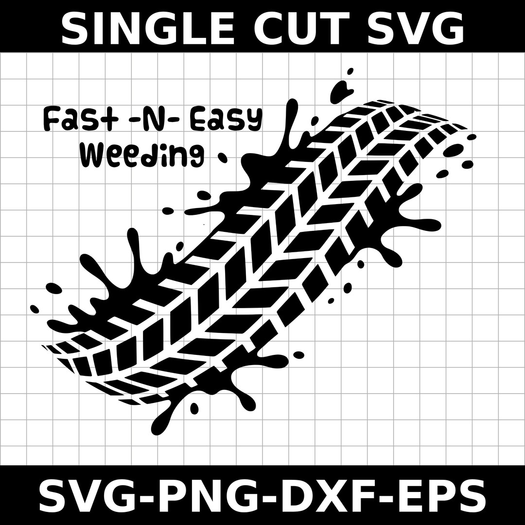 Muddy Tire Tracks SVG PNG DXF off Road Tire Marks Cut File Fast-n-easy ...