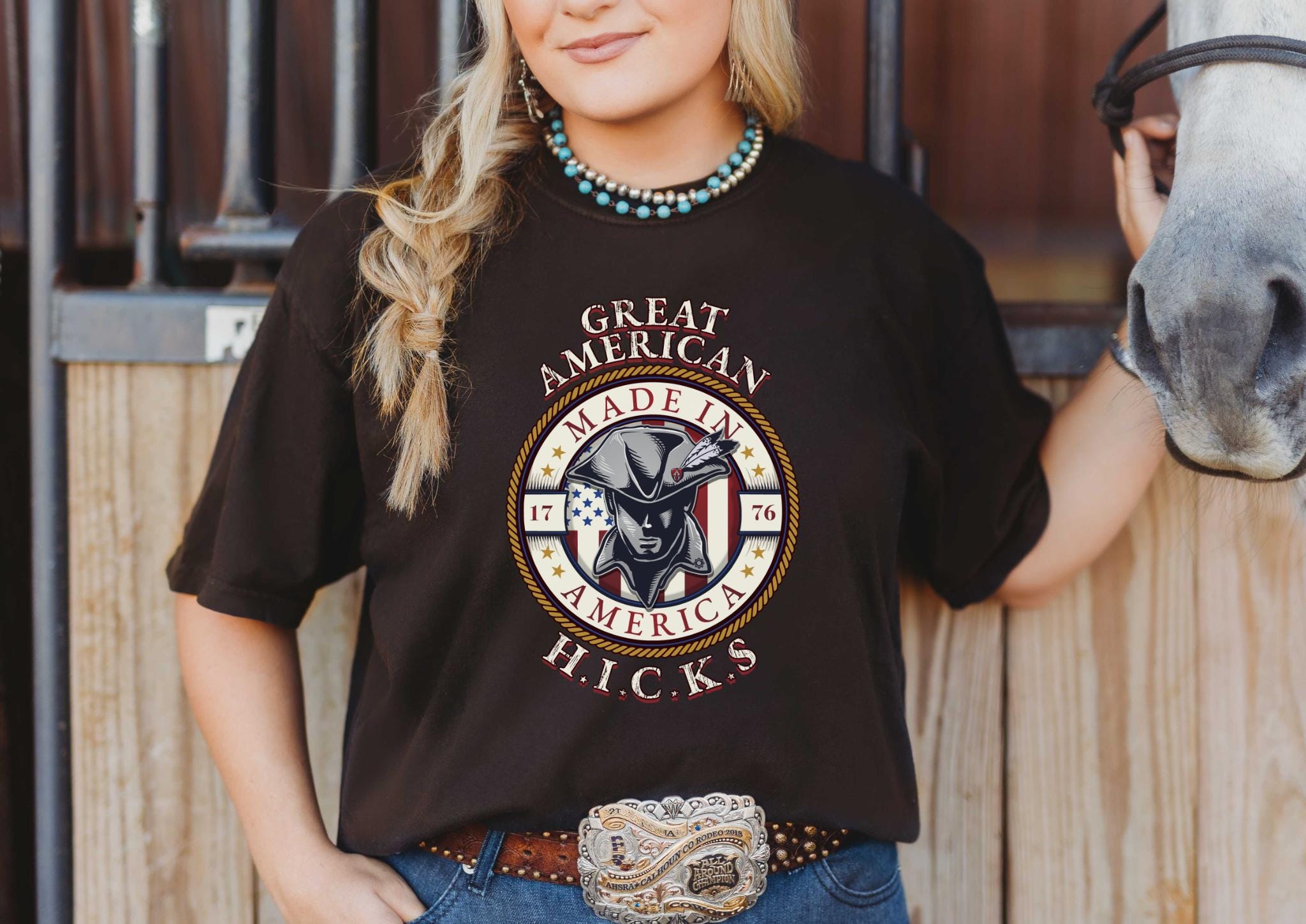 Great American Hicks T-shirt, Made in America 1776, Classic Patriot ...