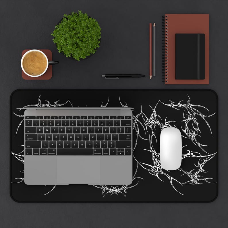 Cybersigilism Symmetry Desk Mat | Geometric Cyber Sigil Mousepad - Etsy