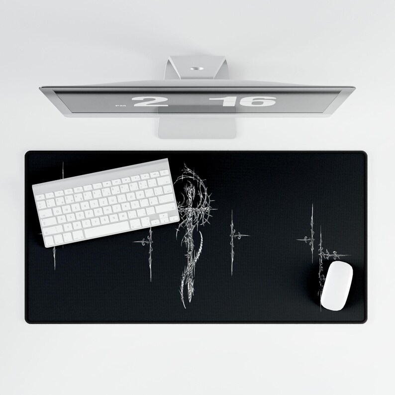 Cybersigilism Sword Desk Mat, Gaming Decor - Etsy