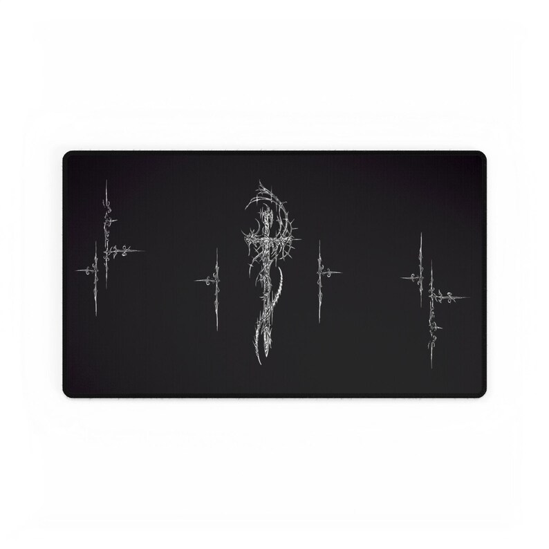 Desk Mats, Cybersigilism Sword Design - Gaming Desk Decor, Computer ...