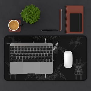 Angel Sword Mouse Pad, Cybersigilism Desk Mat, Edgy Gaming Decor - Etsy