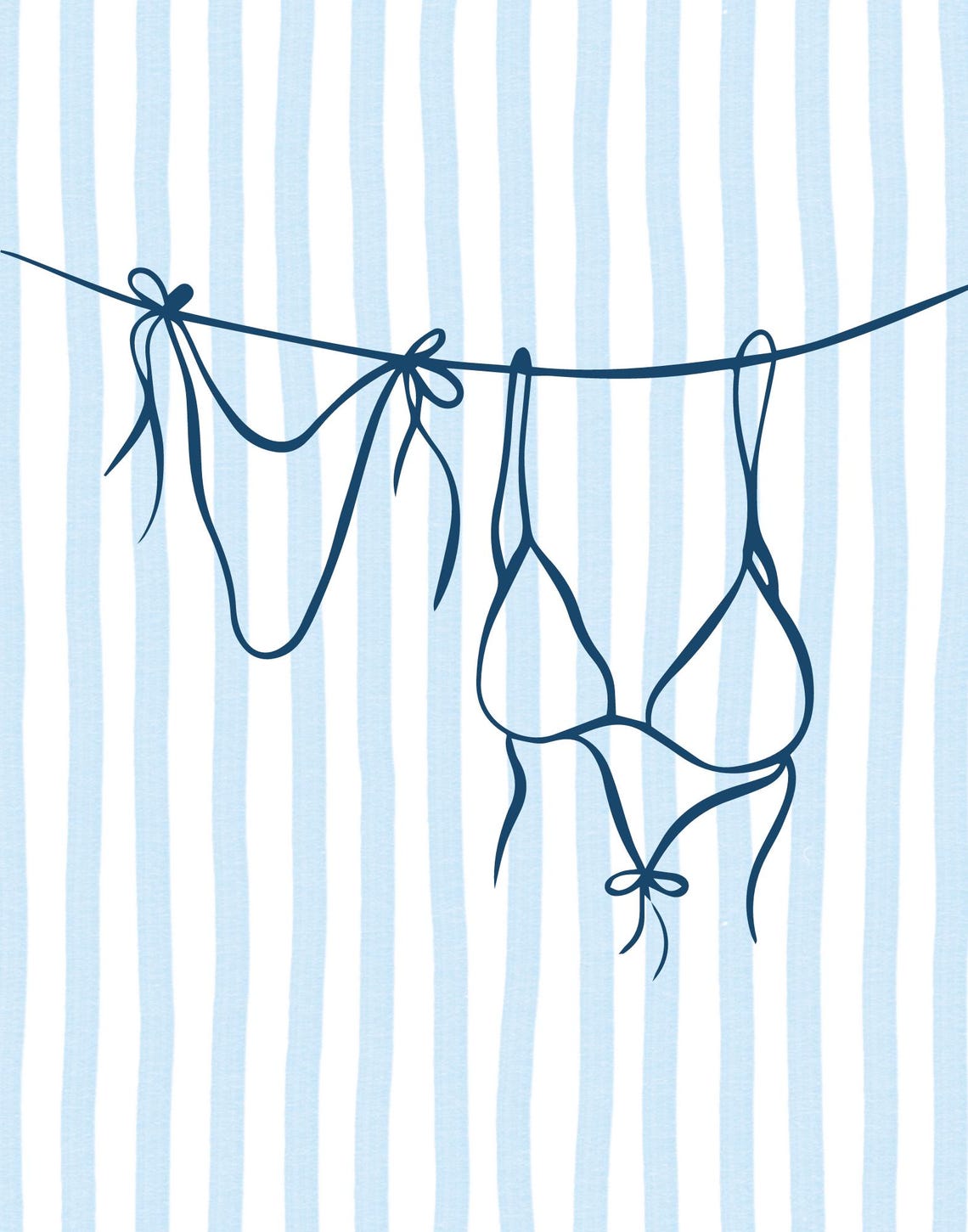 Coastal Blue Digital Prints, Set of 3 Trendy Digital Prints for Dorm or ...