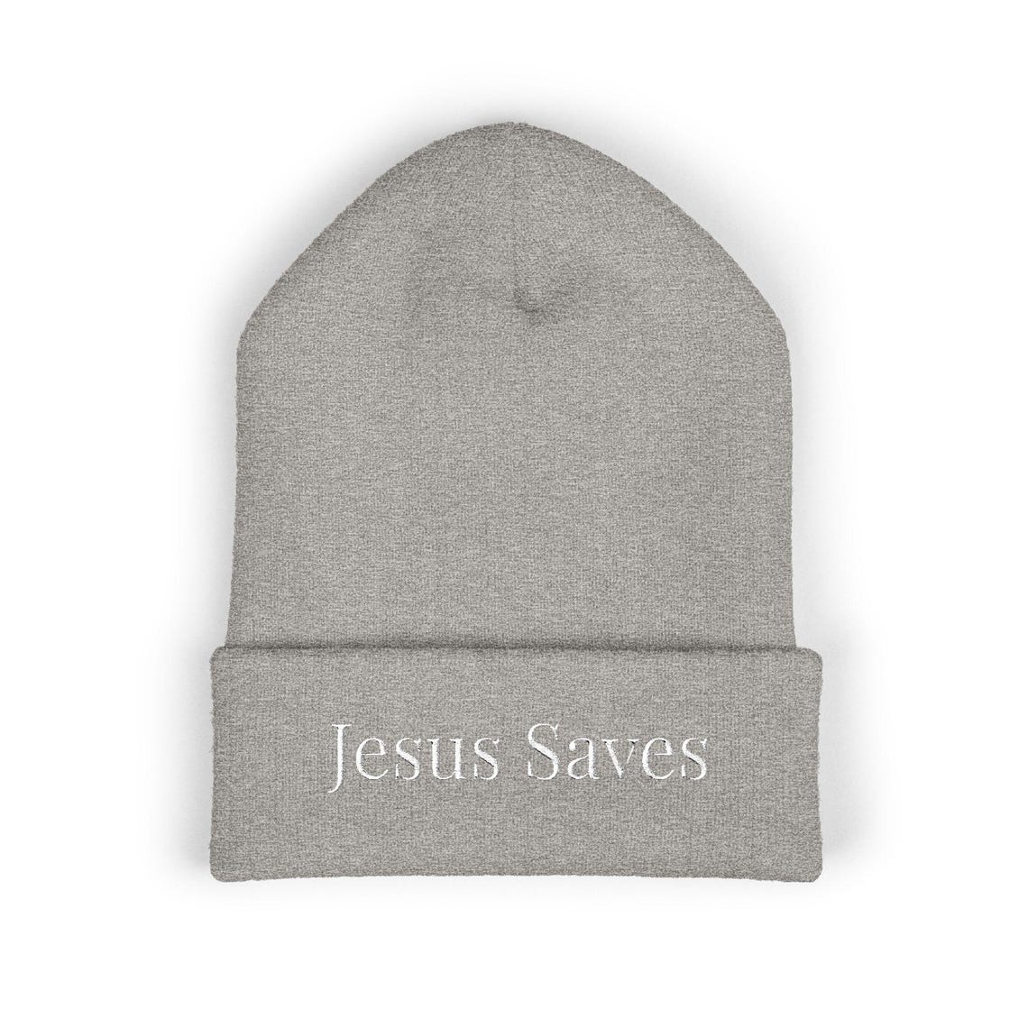 Jesus Saves Cuffed Beanie (embroidery) - Etsy
