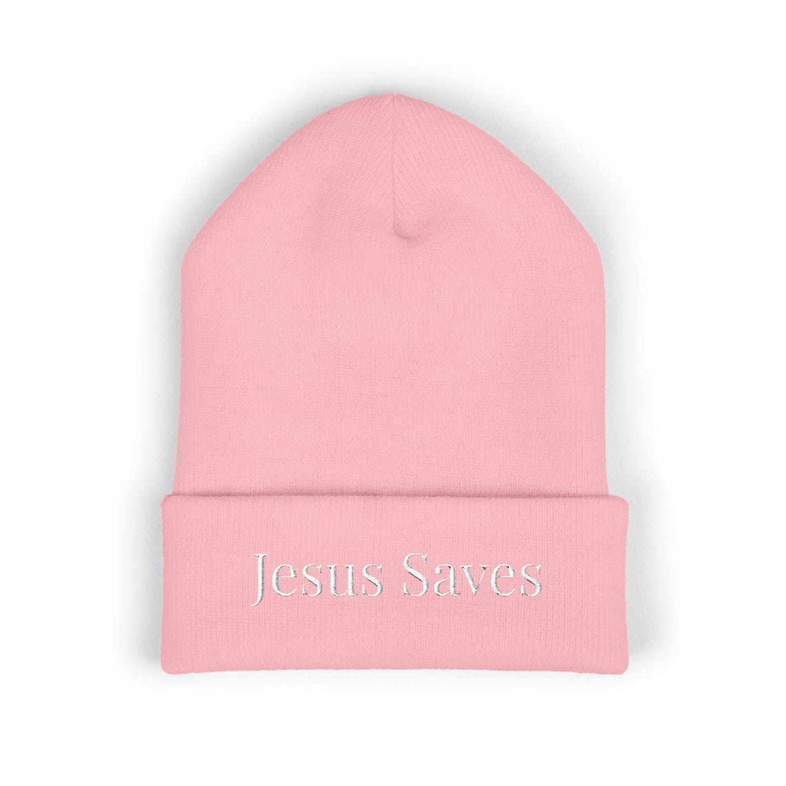 Jesus Saves Cuffed Beanie (embroidery) - Etsy