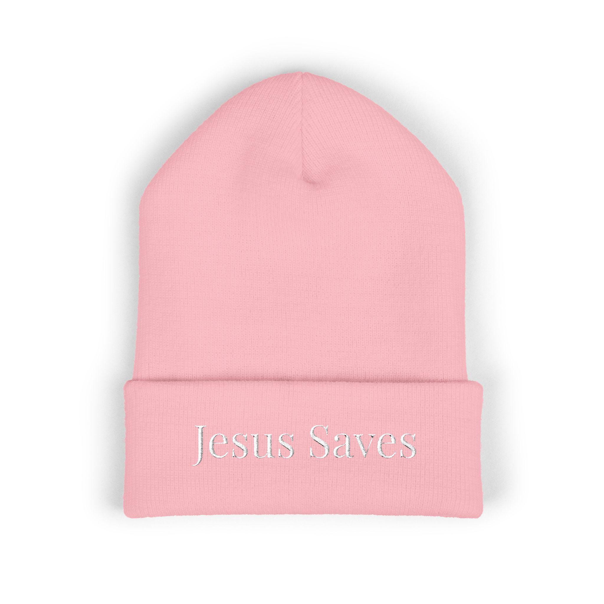 Jesus Saves Cuffed Beanie (embroidery) - Etsy