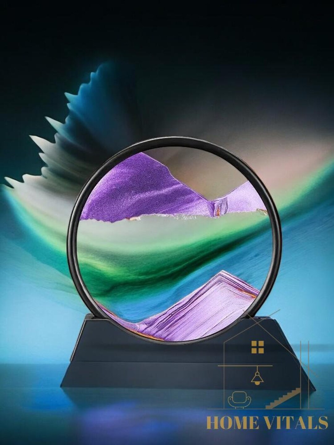 Mesmerizing 3D Flowing Sand Painting Deep Sea Sandscape Hourglass Craft ...