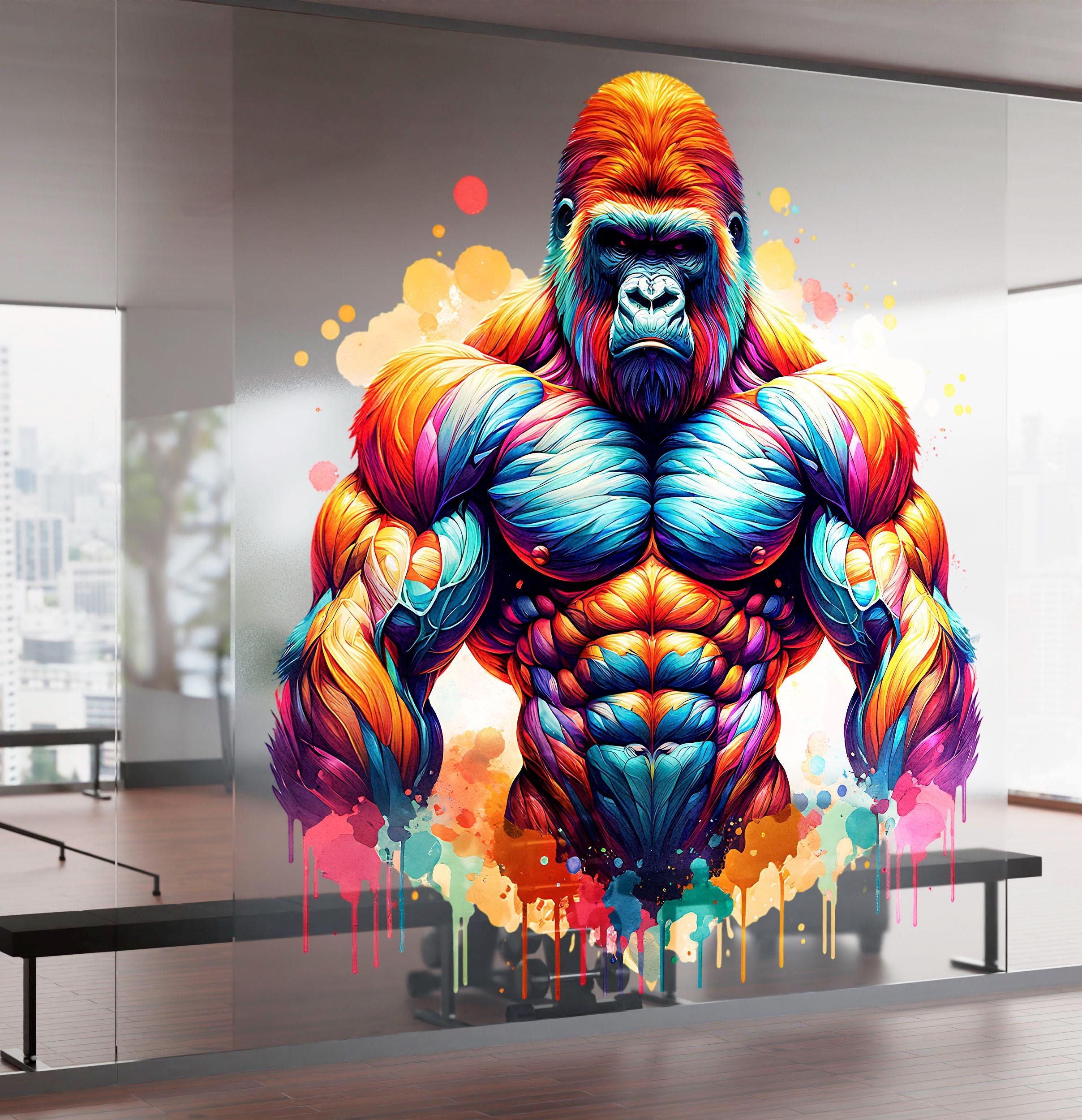 Athletic Muscle Animals Art Bundle PNG, Vibrant Animal Art, Sublimation ...