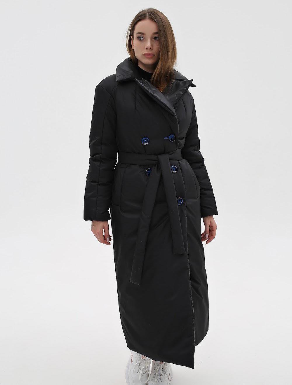 Black Maxi Puffer Coat: Belted Winter Trench, Water-resistant - Etsy