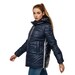Navy Puffer Jacket Womens Quilted Puffy Down Coat Куртка В-1272 Лак Тон ...